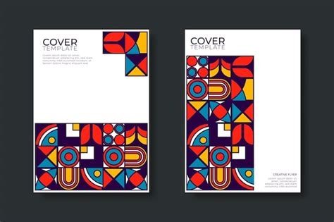 Free Vector Abstract Bauhaus Geometric Pattern Background Vector Circle Triangle And Square