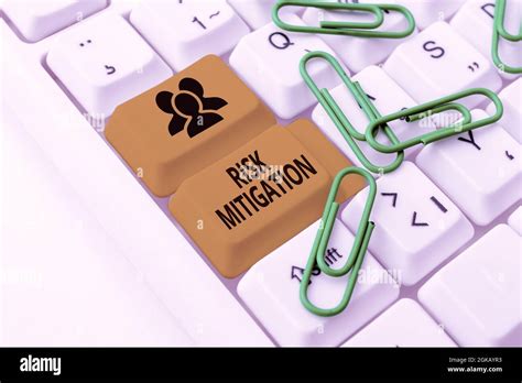 Writing Displaying Text Risk Mitigation Conceptual Photo Strategy To