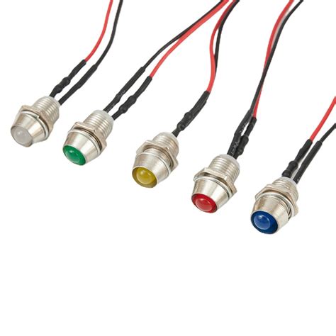 Boat Indicator Light Led Holder Universal Panel Lamp Dc Color Positive
