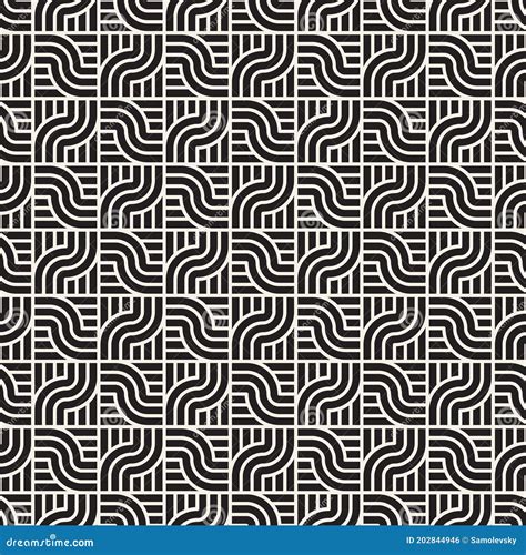 Vector Seamless Geometric Pattern Stylish Abstract Background