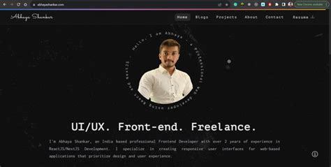 My Portfolio Website Is Awesome Af 🔥😎 Abhaya Shankar Posted On The