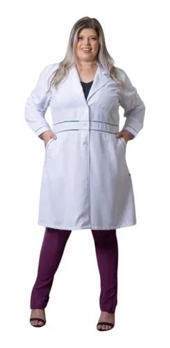 Jaleco Fem Gab Ml Com Entremeios Renda Palito Plus Size Frete Grátis