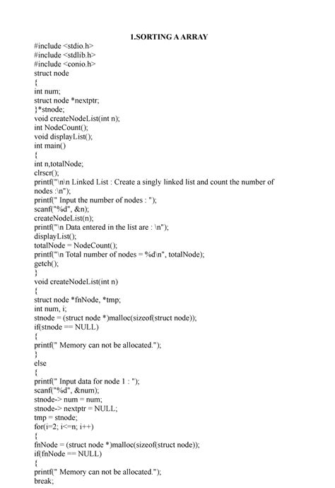 Datastructure Using C Computer Lab Practice Practical Studocu