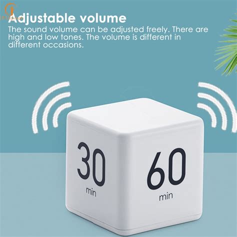 Tr Digital Cube Timer With Lcd Screen Time Display Kitchen Timer Alarm