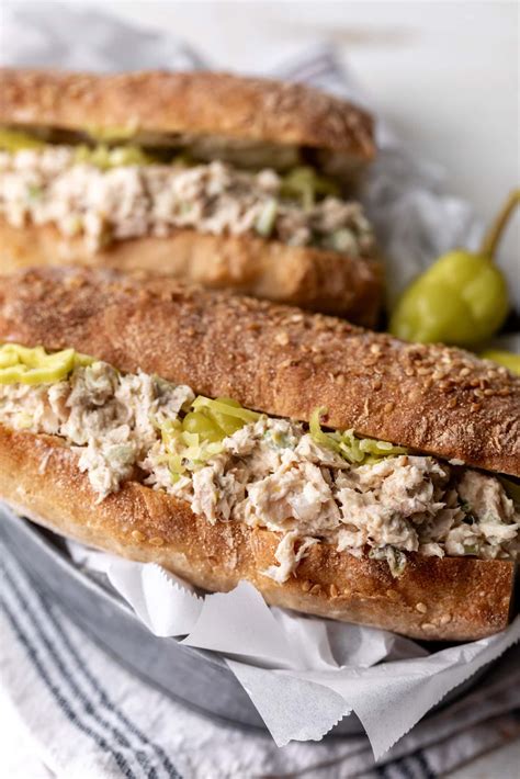 Lemony Tuna Salad Sandwich Cooking With Cocktail Rings