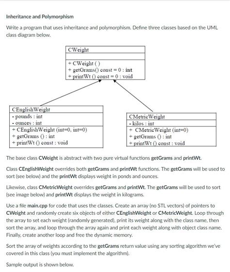 Solved Inheritance And Polymorphism Coding Help C I