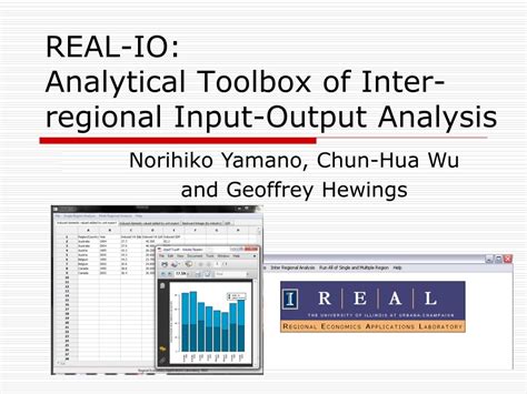 Ppt Real Io Analytical Toolbox Of Inter Regional Input Output