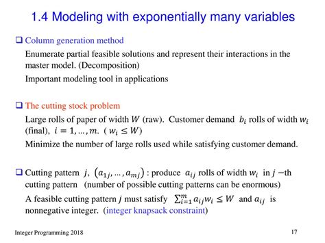 1 3 Modeling With Exponentially Many Constr Ppt Download
