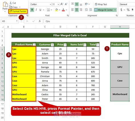 How To Filter In Excel With Merged Cells At Hamish Geake Blog