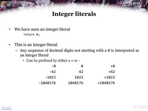 Literal Data Ppt Download