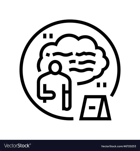 Hearsay Evidence Crime Line Icon Royalty Free Vector Image