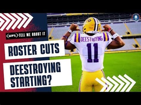 Deestroying Won The Starting Job Huge Roster Cuts Ufl Tell Me