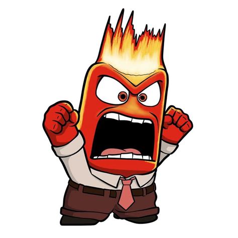 How To Draw Angry Anger From Inside Out With His Head In Flames In 2024