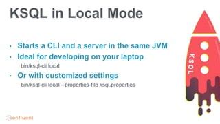 Exploring KSQL Patterns PPTX Databases Computer Software And Applications