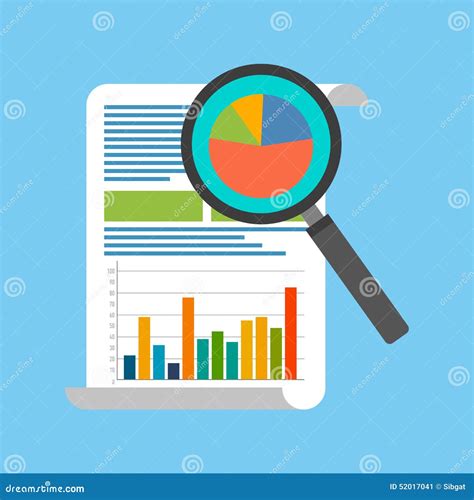 Data Analysis Concept Flat Design Stock Vector Illustration Of
