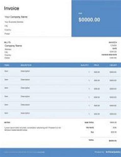 Voice Over Invoice Template Billed Free Download