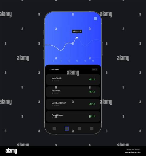 Graph Line Ui Screen Concept Statistic Growing Chart Analytics App Vector Illustration Stock