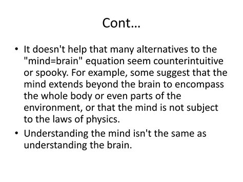 Mind Vs Brain PPT