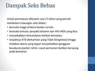 Ppt Hiv Aids Dan Seks Bebas Pptx