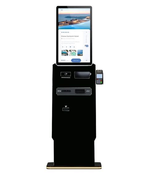 Restaurant Self Service Kiosk With Thermal Printer Barcode Scanner Camera And QR Code RFID Support