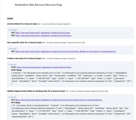 Web Services Api Guide Radiant Logic Documentation