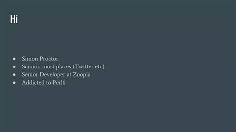 Perl 6 Command Line Scripting Ppt