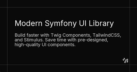 Harmony Ui Symfony Ui Library With Twig Tailwindcss And Stimulus Preview