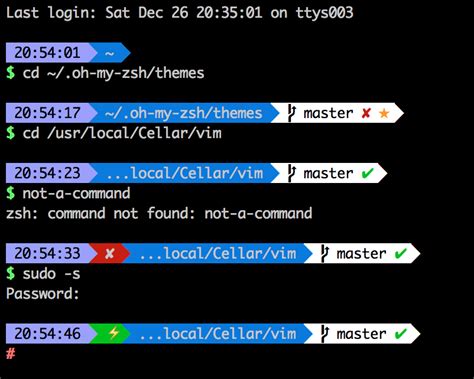 在mac上简易设置oh my zsh的bullettrain主题 a programmer