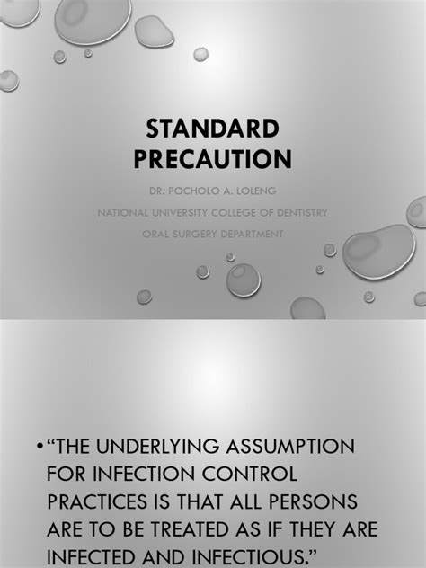Standard Precaution Pdf