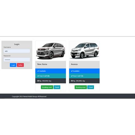 Jual Source Code Aplikasi Rental Mobil Atau Motor Shopee Indonesia