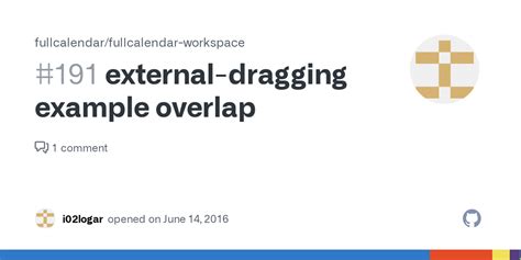 External Dragging Example Overlap Issue 191 Fullcalendar