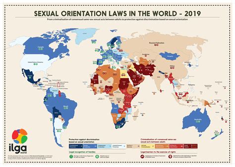 Map Of Sexual Orientation Laws In The World 2019