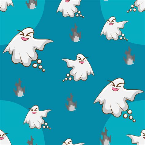Ghost Pattern Seamless Background 20433867 Vector Art At Vecteezy