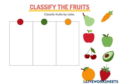 1632470 Classify The Fruits Daniela Gonzales