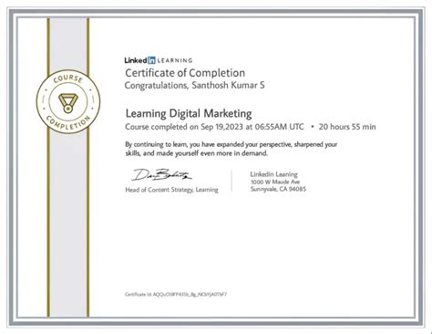 Santhosh Kumars On Linkedin 📽👀 Completion Of Digital Marketing 😅 📸