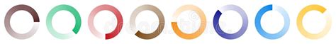 Circular Progress Indicator Buffer Pre Loader Shapes Circle P Stock