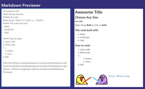 GitHub Thisiswhale Markdown Previewer Real Time Lightweight Markup Language Converter