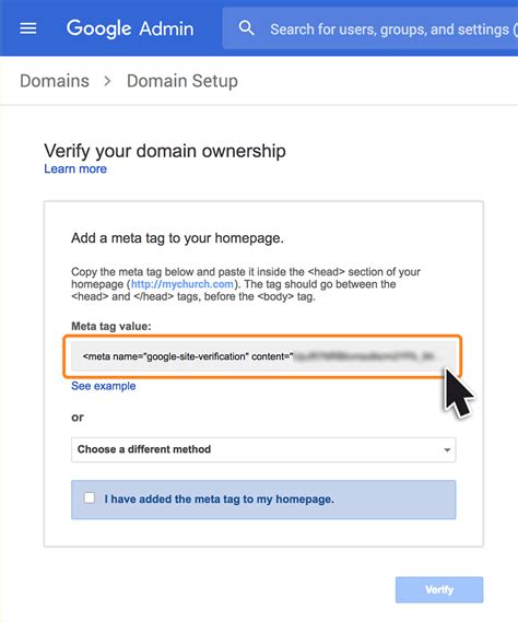 Domain Verification Using A Meta Tag ECatholic Help Center