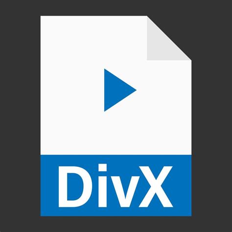 Modern Flat Design Of Divx File Icon For Web 11721478 Vector Art At Vecteezy