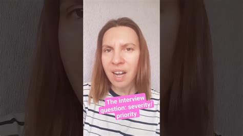 The Interview Question Severity And Priority Interview Qa Testing Liudmila Barshcheuskaya
