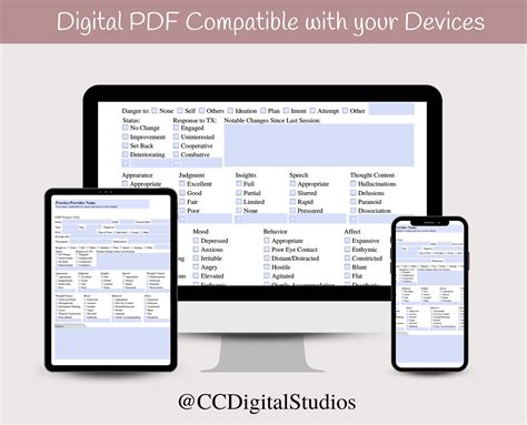 GIRP Progress Note Template Fillable Printable Mental Etsy Australia