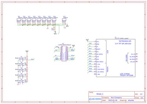 Lilygo 8 Relay Tft Lcd OSHWLab