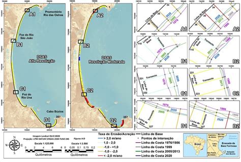 Resultados Obtidos Através Do Método Dsas Digital Shoreline Analysis Download Scientific