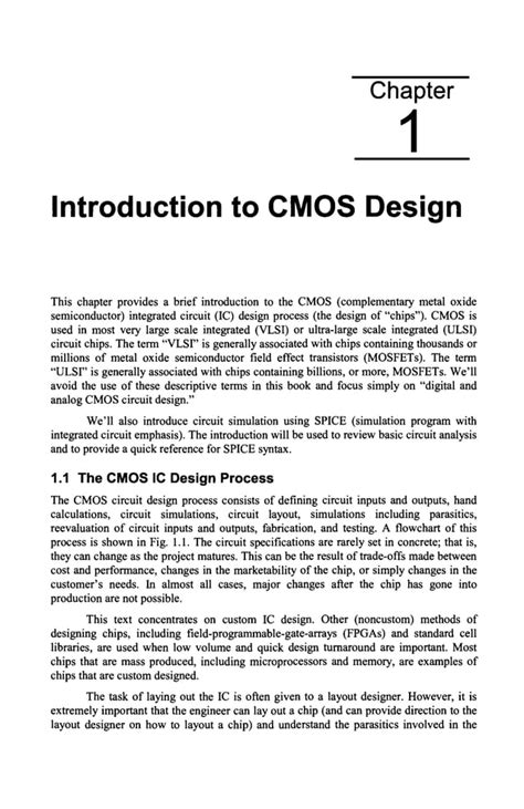 Vlsi Design Book Cmoscircuitdesignlayoutandsimulation Pdf