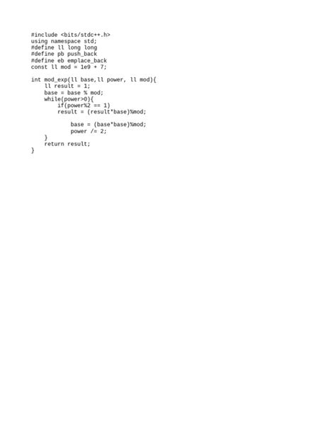Modular Exponential Pdf