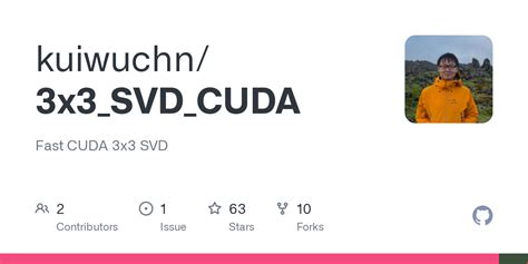 GitHub Kuiwuchn X SVD CUDA Fast CUDA X SVD