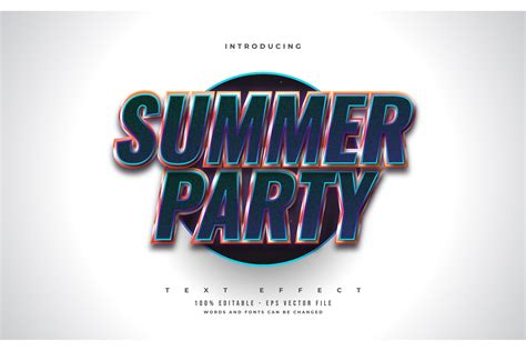 3d Colorful Retro Text Style Effect Graphic By Weiskandasihite