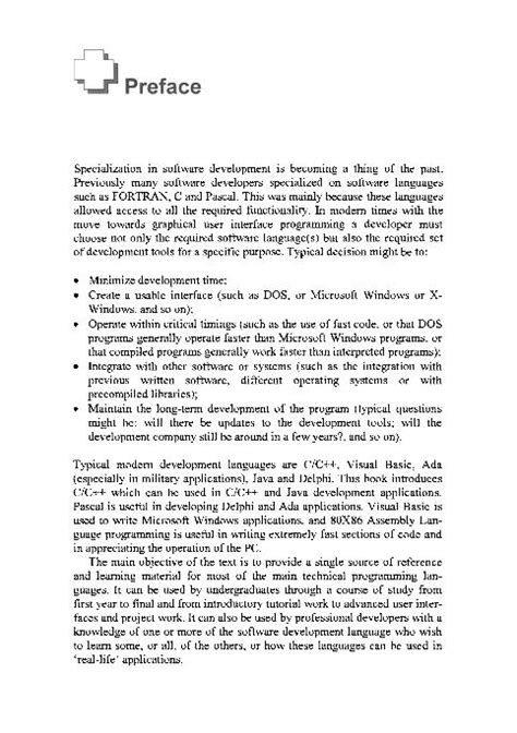 Software Development For Engineers With C Pascal C Assembly