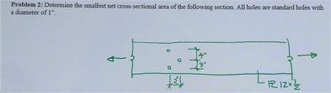 Solved Problem 2 Determine The Smallest Net Cross Sectional