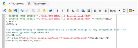 solved how to encrypt a string for url parameter and decr adobe